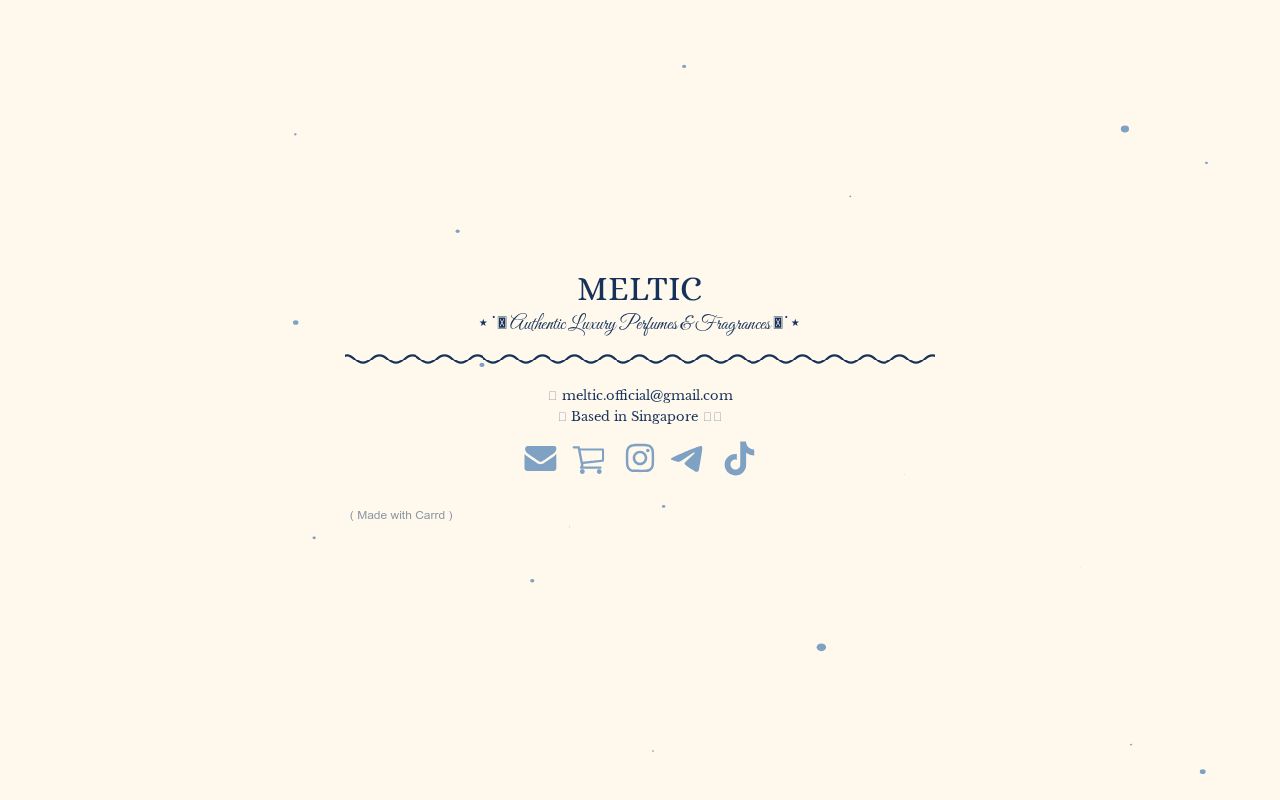 MELTIC | Authentic Luxury Perfumes & Fragrances